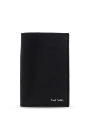 Paul Smith Leather Wallet With Logo - Black