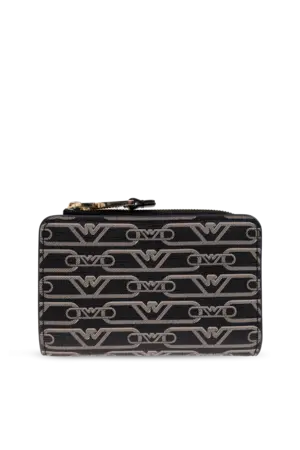 Emporio Armani Wallet With Logo - Black