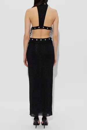 Oseree Lurex Thread Maxi Dress