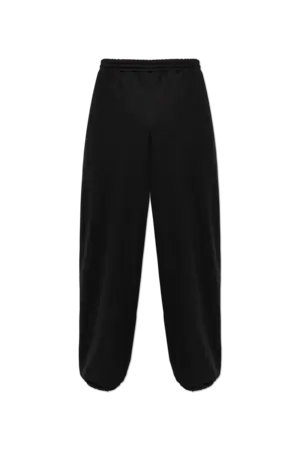 Moschino Sweatpants With Ribbed Cuffs - Black