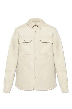 Rick Owens Denim Overshirt Jacket - Cream