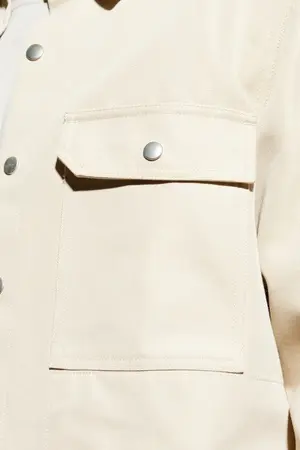 Rick Owens Denim Overshirt Jacket - Cream