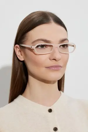 Jacquemus Rectangular Eyeglasses - Cream