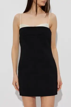 ENTIRE STUDIOS Spaghetti Strap Mini Dress - Black