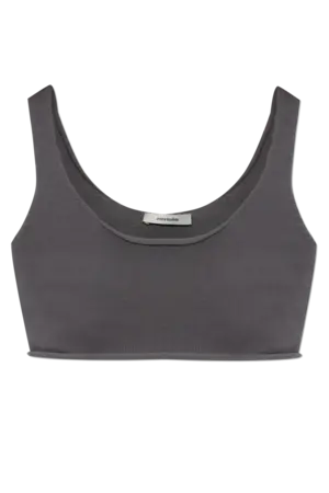 ENTIRE STUDIOS Ribbed Knit Tank Top - Grey