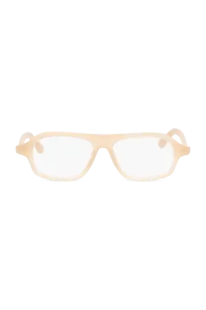 Jacquemus Rectangle Prescription Glasses - Beige