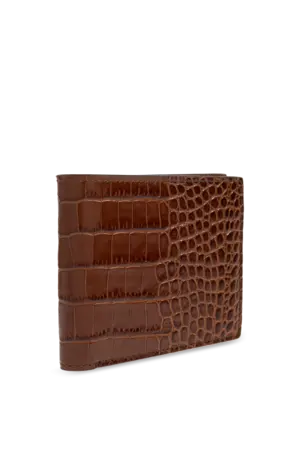 TOM FORD Foldable Leather Wallet - Brown