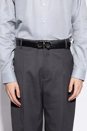 FERRAGAMO Reversible Belt - Grey