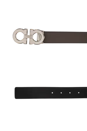 FERRAGAMO Reversible Belt - Grey