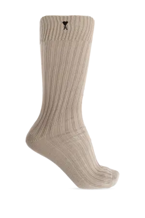 Ami Cotton Socks - Beige