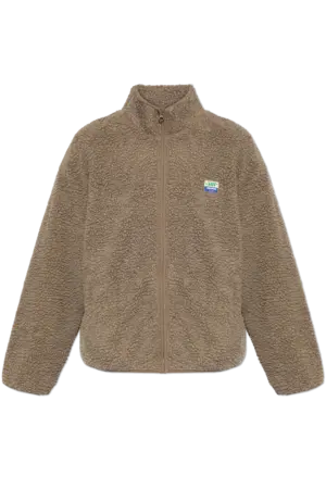 American Vintage Fleece Zip-Up Sweatshirt Beige