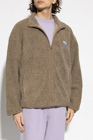 American Vintage Fleece Zip-up Sweatshirt - Beige