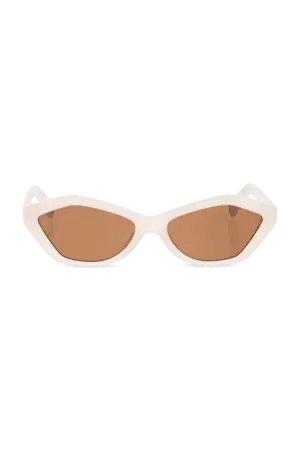 Jacquemus Geometric Cat-eye Sunglasses - Cream