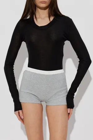 ENTIRE STUDIOS Long-sleeve Bodysuit - Black