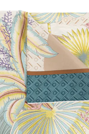 FERRAGAMO Silk Scarf With Print - Multicolour