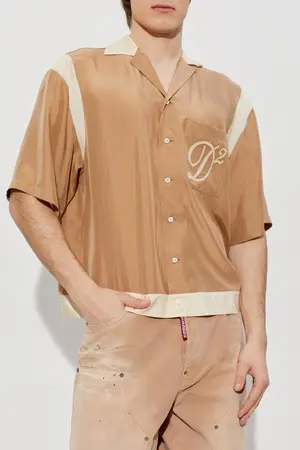 Dsquared2 Silk Short-sleeve Shirt