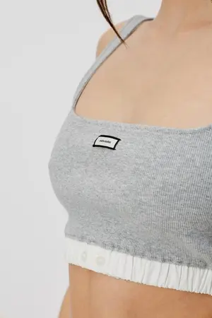 ENTIRE STUDIOS Ribbed Logo Top
