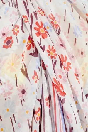 LANVIN Scarf With Floral Motif