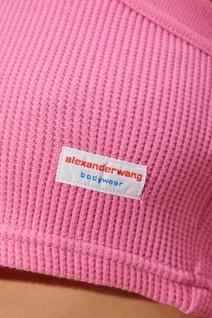 Alexander Wang Short Lingerie Top With Straps - Pink