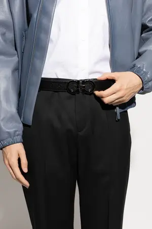 FERRAGAMO Double-sided Belt - Grey