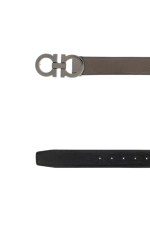 FERRAGAMO Double-sided Belt - Grey