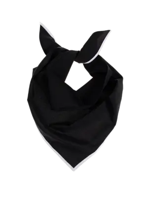 Emporio Armani Triangle Scarf - Black
