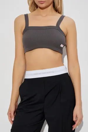 Alexander Wang Lingerie Crop Top - Grey