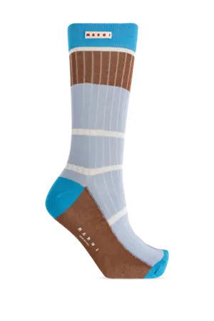 Marni Logo Socks - Blue