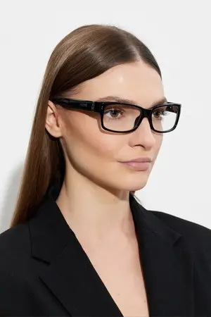 Jacquemus Rectangular Eyeglasses - Black