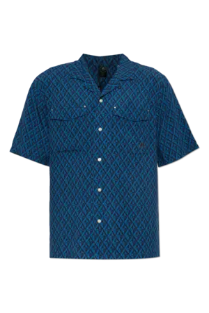 Moose Knuckles Shirt With Monogram - Blue