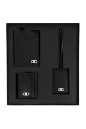 FERRAGAMO Set: Document Holder - Black