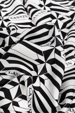 LANVIN Silk Scarf - Black