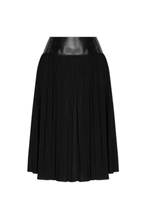 Alaïa Skirt With Leather Belt - Black