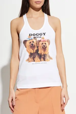 Stella McCartney X Jeff Koons Racerback Tank Top - White