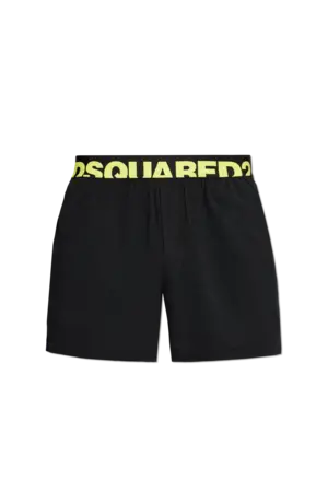 Dsquared2 Cotton Boxers With Logo - Black