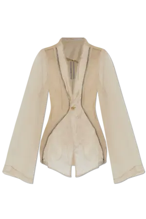 Rick Owens Transparent Jacket - Beige