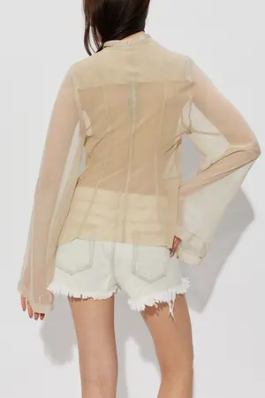 Rick Owens Transparent Jacket - Beige