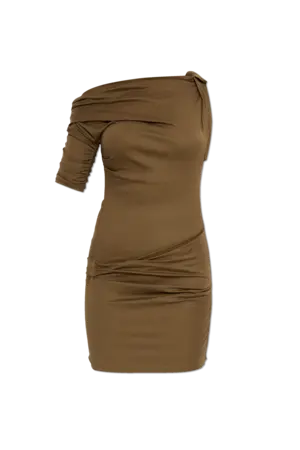 Jacquemus Draped Mini Dress - Brown