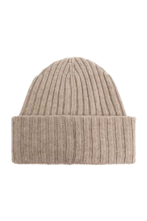 GANNI Cap With Embroidered Logo - Beige