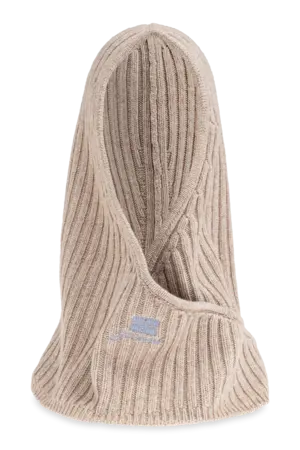 GANNI Logo Balaclava - Beige