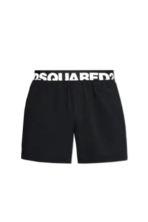 Dsquared2 Cotton Boxers With Logo - Black