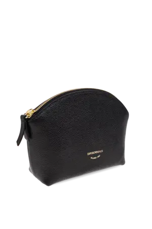 Emporio Armani Leather Toiletry Bag