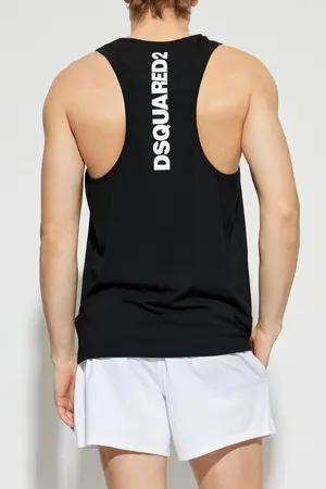 Dsquared2 Sleeveless Lingerie Top - Black