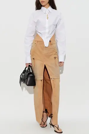 Dsquared2 Cargo Maxi Skirt - Beige