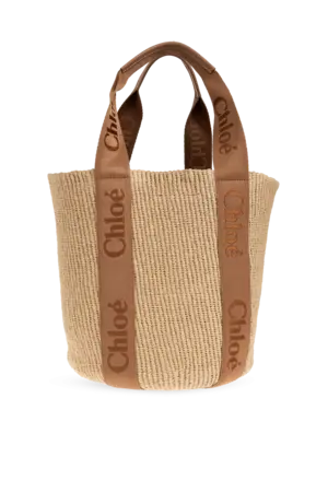Chloé Woody Large Shopper Bag - Beige