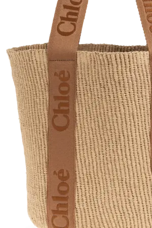 Chloé Woody Large Shopper Bag - Beige