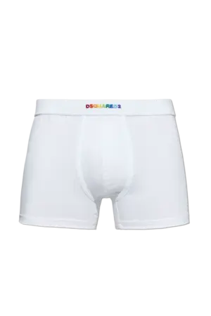 Dsquared2 Cotton Boxers With Logo - White
