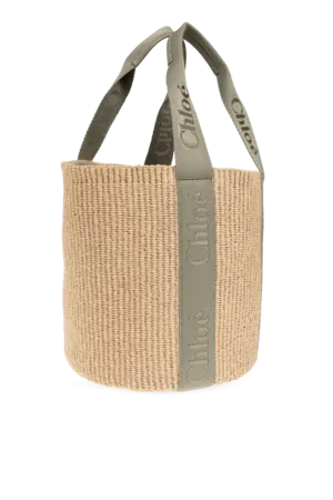 Chloé Woody Large Shopper Bag - Beige