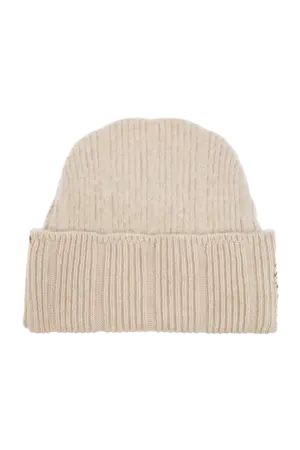 Marni Wool Beanie With Stitching - Beige
