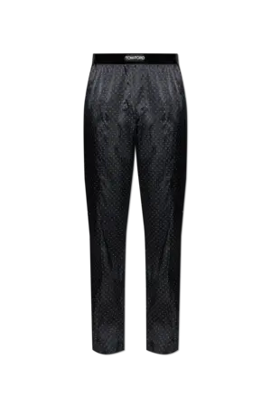 TOM FORD Silk Pajama Bottoms - Black